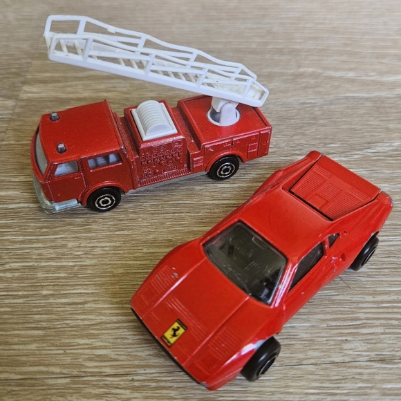 Majorette | Toys | Vintage Fire Truck Ferrari Gto Toy Model Cars | Poshmark